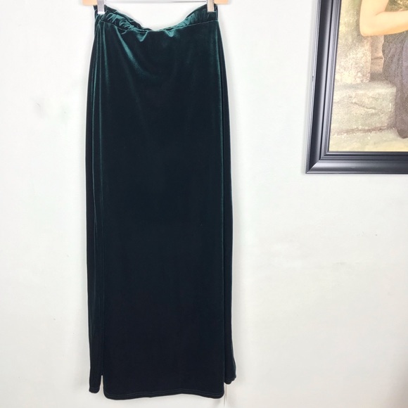 Yan Lin | Dresses | Yam Lin Vintage Suede Emerald Green Dress Large ...